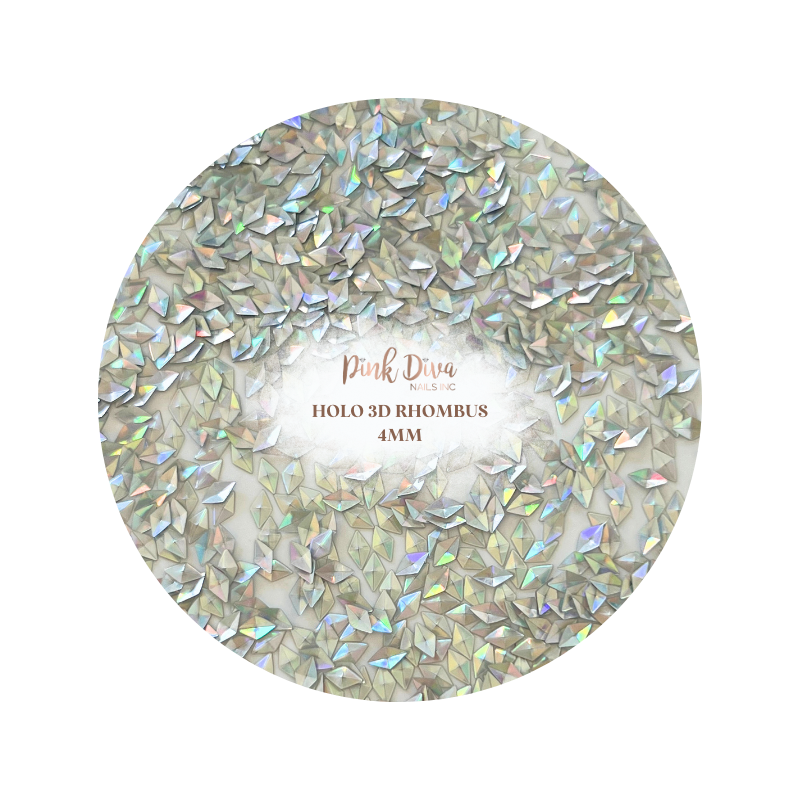 Holo 3D Rhombus – Pink Diva
