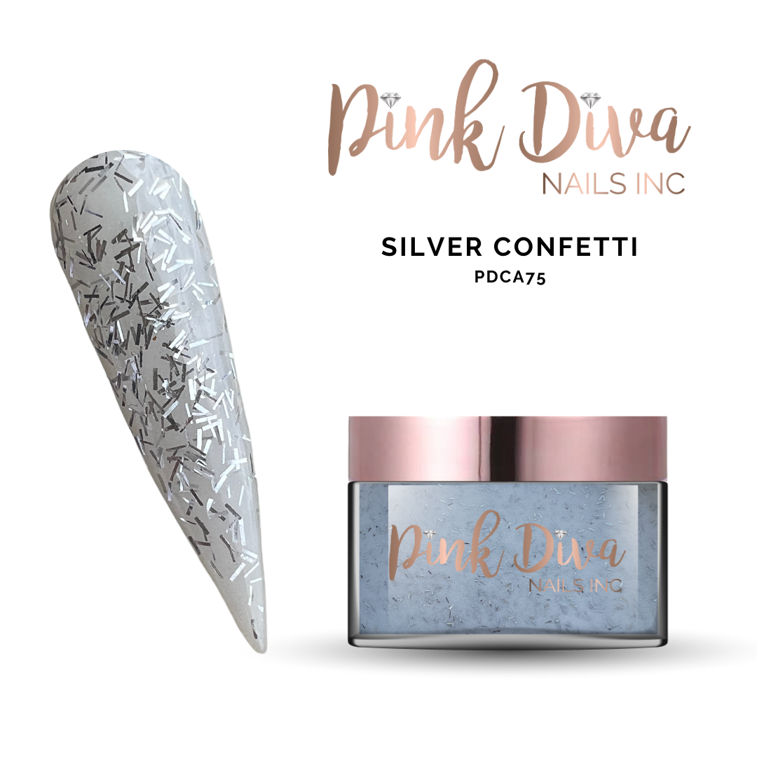 Silver Confetti – Pink Diva
